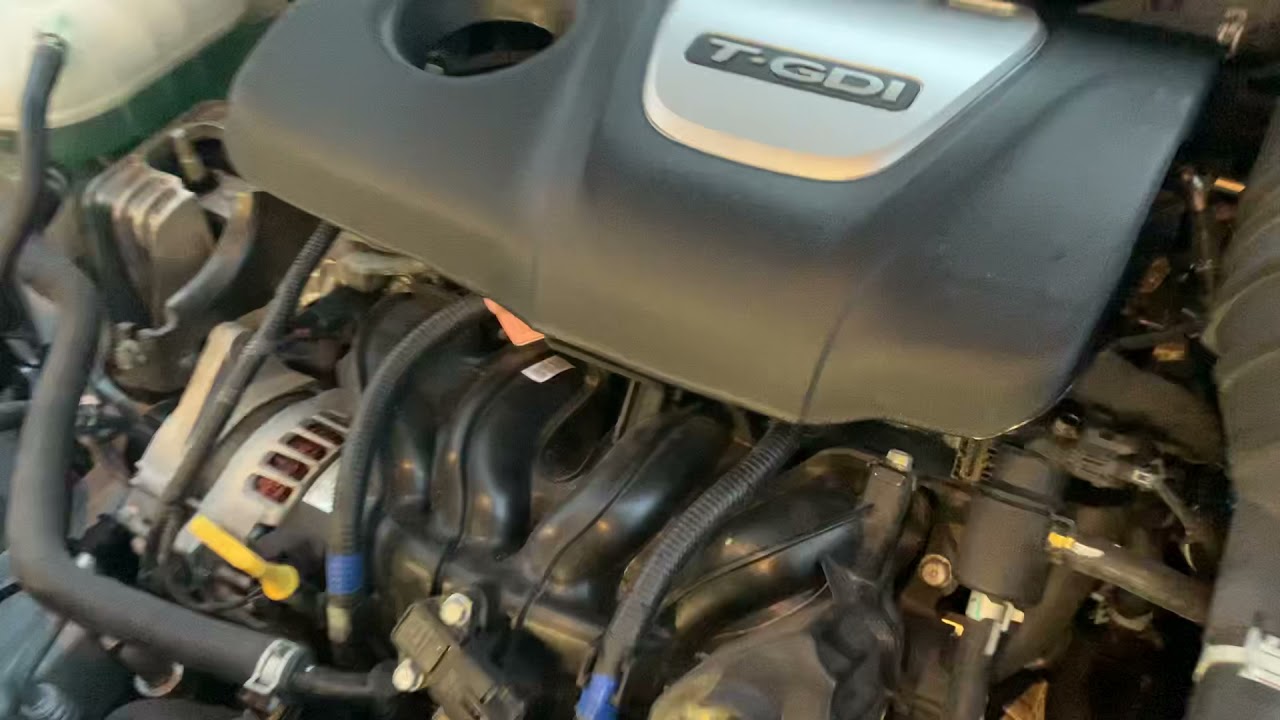 Sounds of a T-GDI engine - YouTube