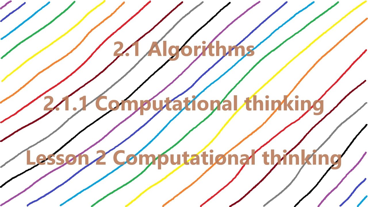Computational Thinking 211 Computational Thinking 21 Algorithms 1264