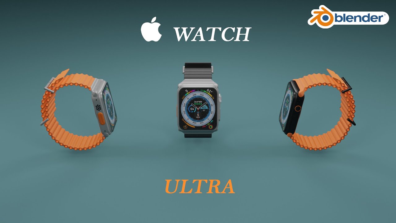 Let's make Apple watch Ultra in blender / Blender / Dimension Editors # ...