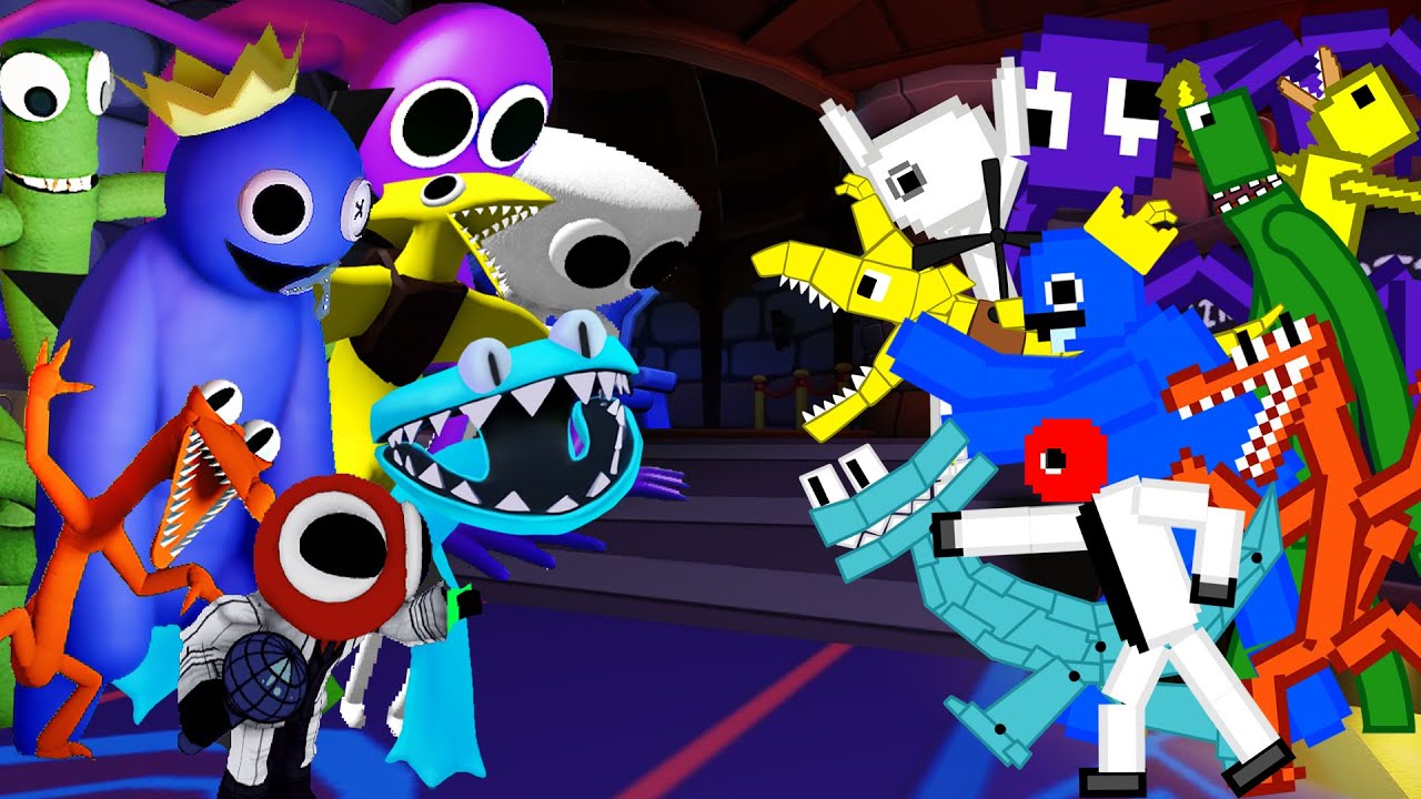 ALL Rainbow Friends 3D Vs ALL People Playground Rainbow (Chapter 2)🎶 ...