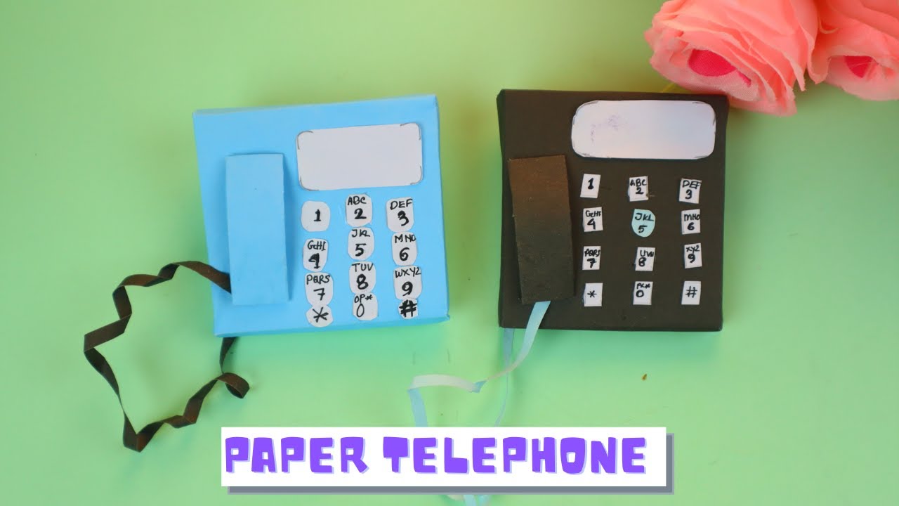 Paper Telephone | How to make Paper Telephone | Origami Telephone - YouTube