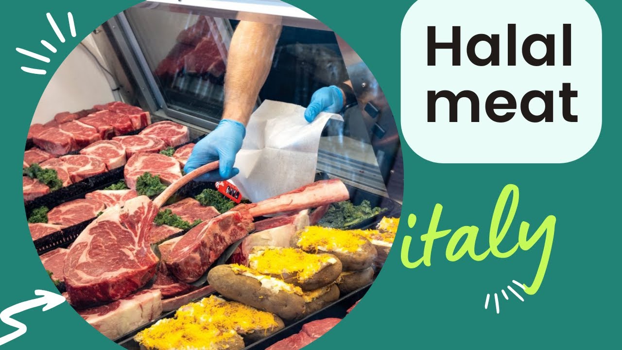 Halal meat shop in como' italy - YouTube