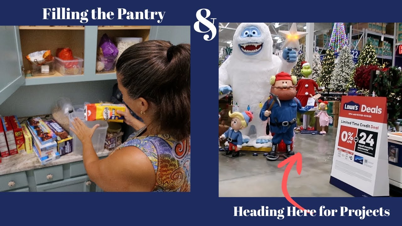 Putting Away the Snacks | Lowes Visit- Beginning Home Projects ...