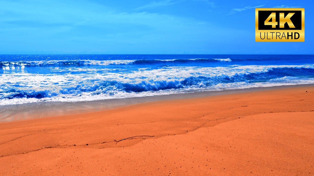 🌊 Relaxing Ocean Sounds in 4K: Beach Waves for Sleep and Relaxation ...