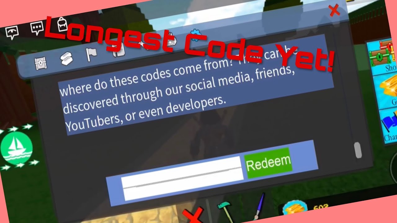 New Code in Build a Boat for Treasure (LONGEST CODE YET) - YouTube