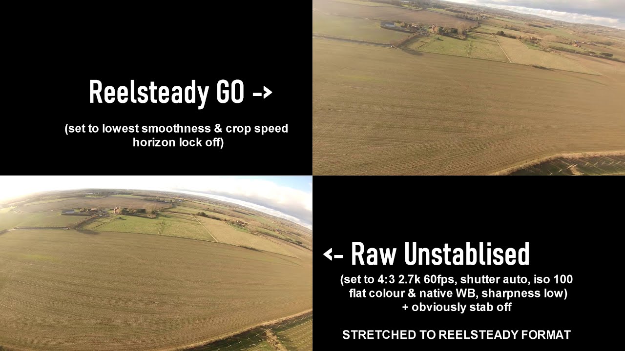 REELSTEADY GO VS RAW FOOTAGE | GoPro Hero 7 Black| FPV Drone - YouTube