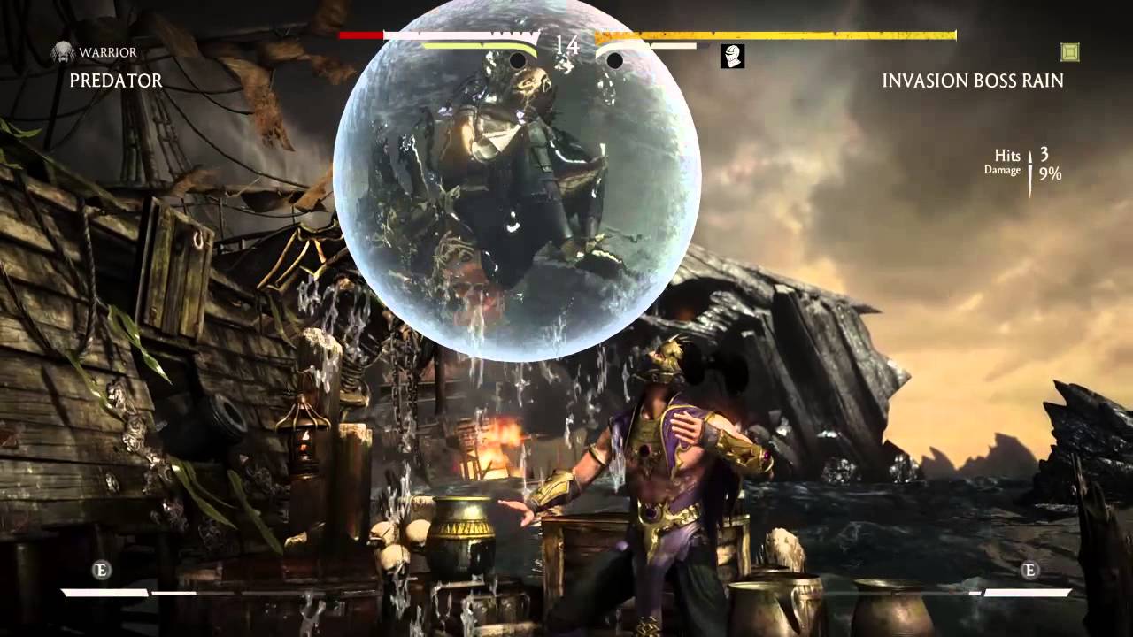 MKX RAIN invasion boss - YouTube