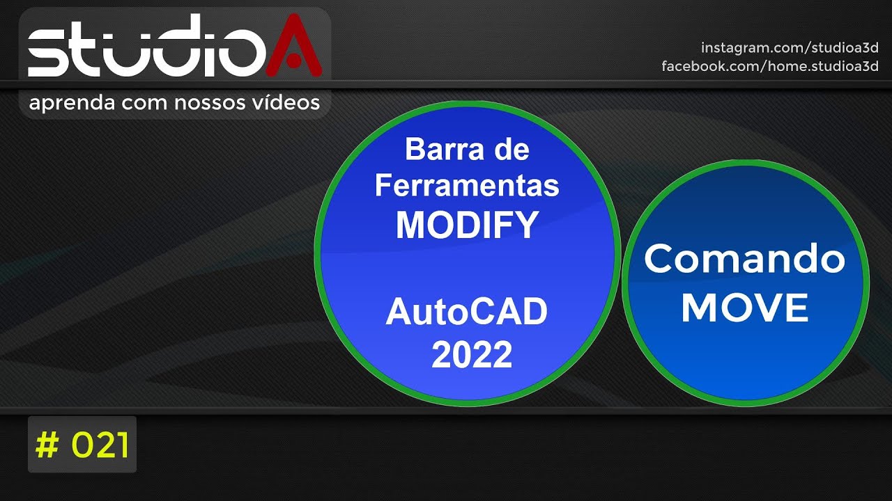 021 AutoCAD 2022 - Comando MOVE (Mover) - YouTube