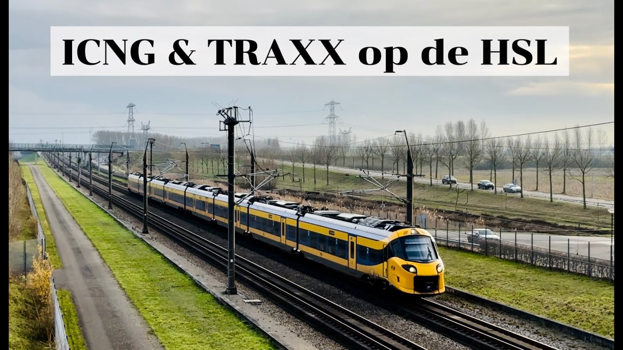 NS ICNG & TRAXX ICD op de HSL bij Lage Zwaluwe! - YouTube