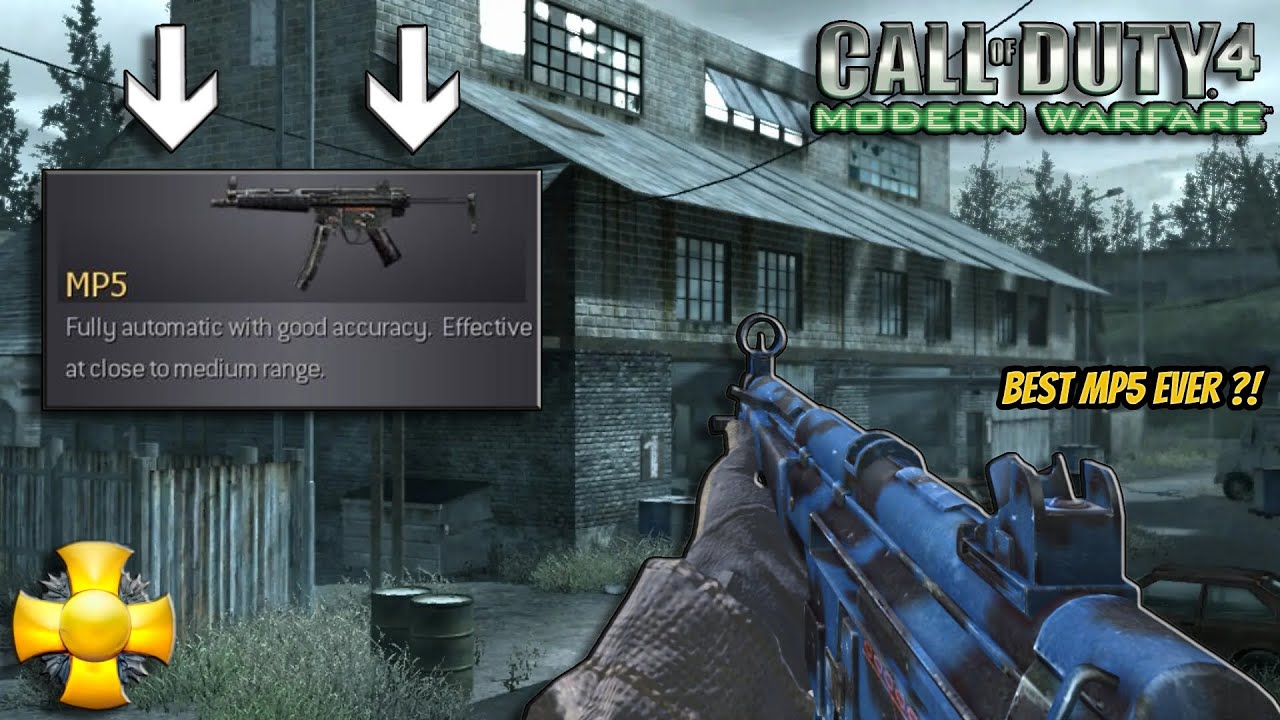 The MP5 Is GOATED ! (COD 4) - YouTube