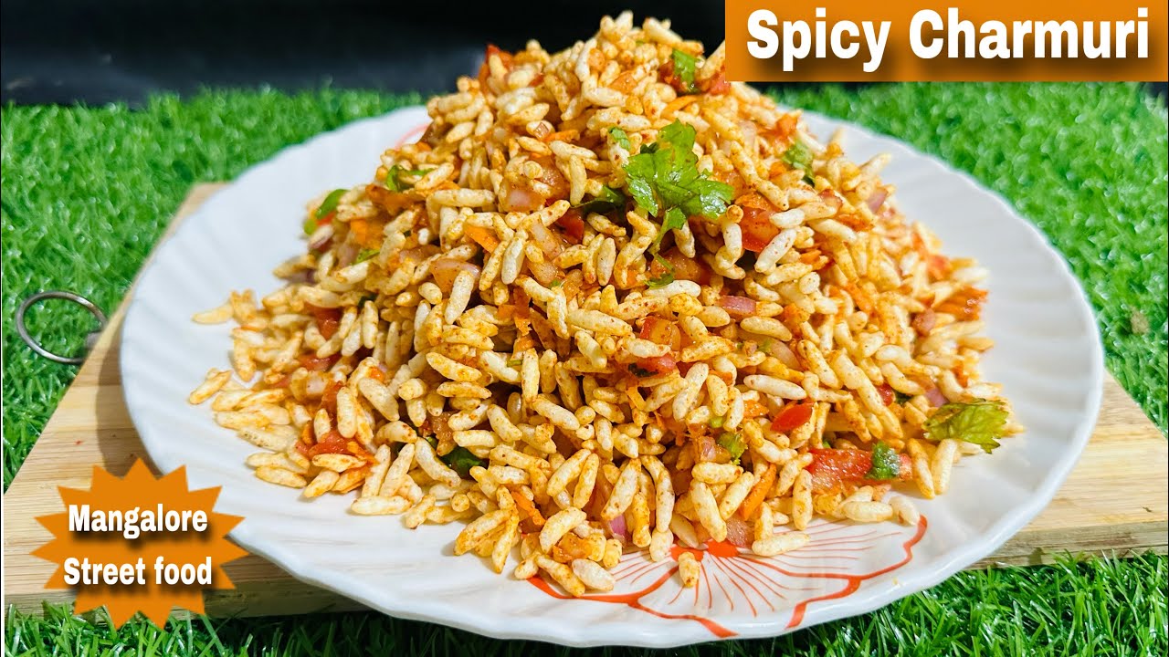 Mangalore famous street style charmuri recipe|puffed rice chaat|how to ...