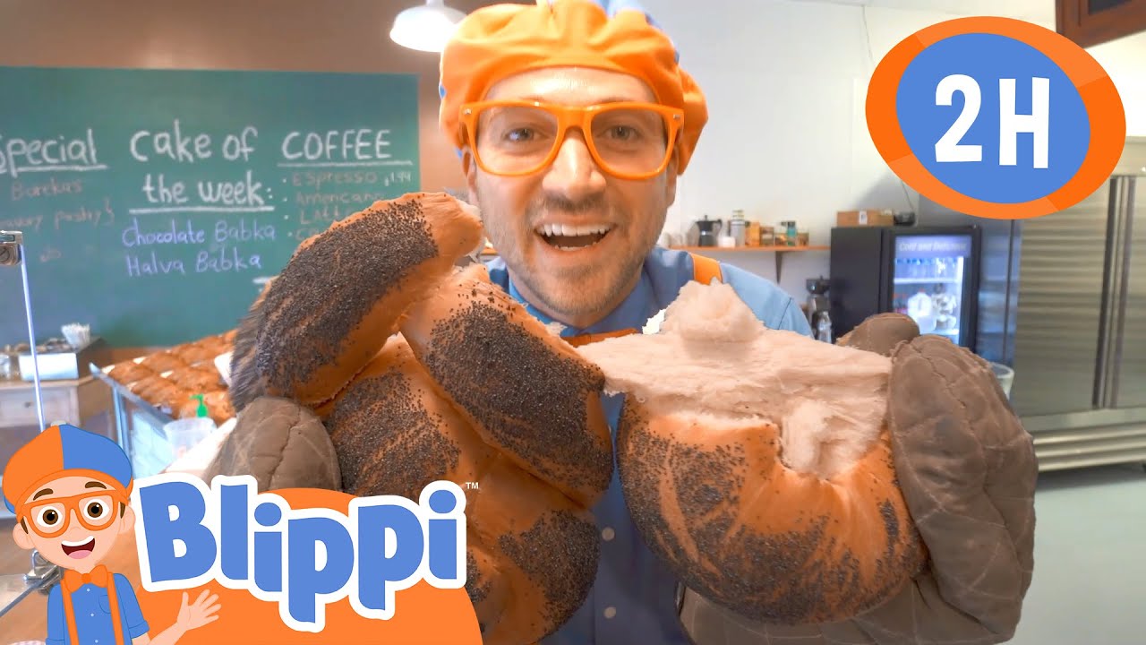 Blippi Visits a Bakery | Learn to Bake + More Careers for Kids | Blippi ...