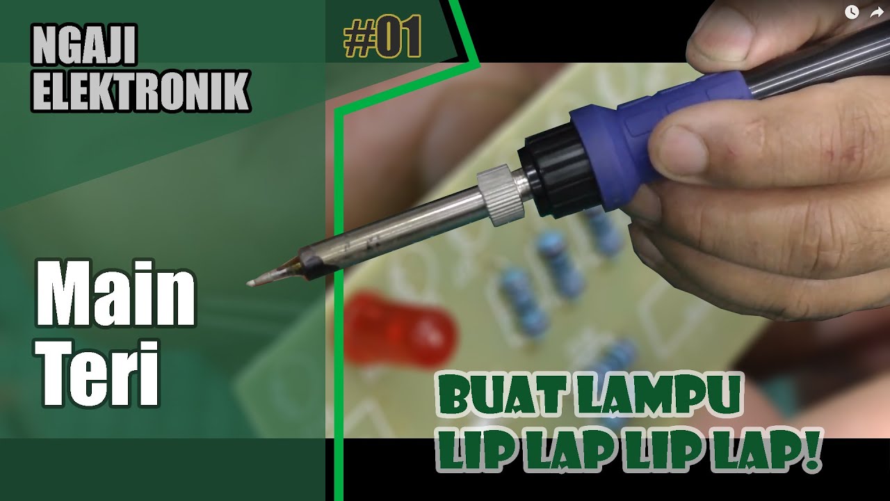 Cara Memateri Komponen Diatas PCB (Litar Lampu Berlari) - YouTube