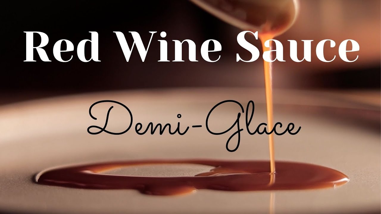 red wine sauce / Demi-Glace - from chicken leftovers - YouTube