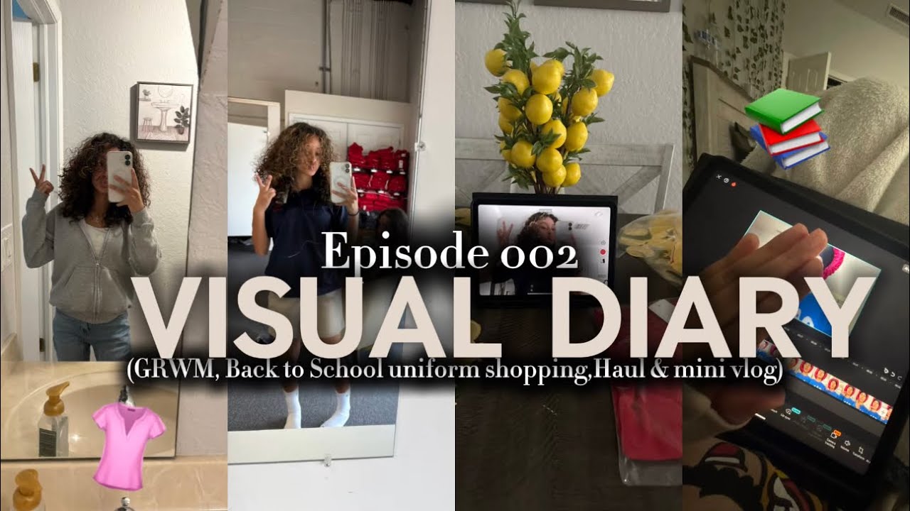 GRWM FOR BACK TO SCHOOL UNIFORM SHOPPING + HAUL + MINI VLOG!! - YouTube
