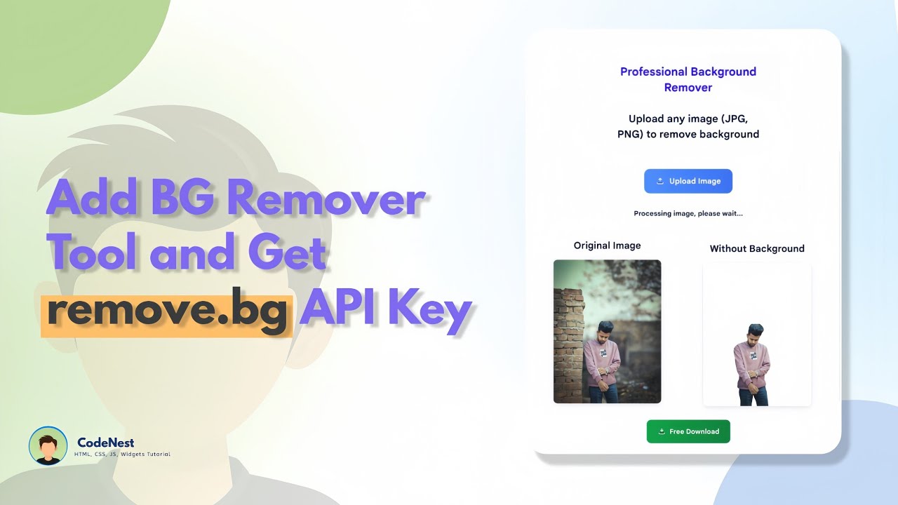 How to Add Background remover Tool for blogger | How To Get remove.bg ...
