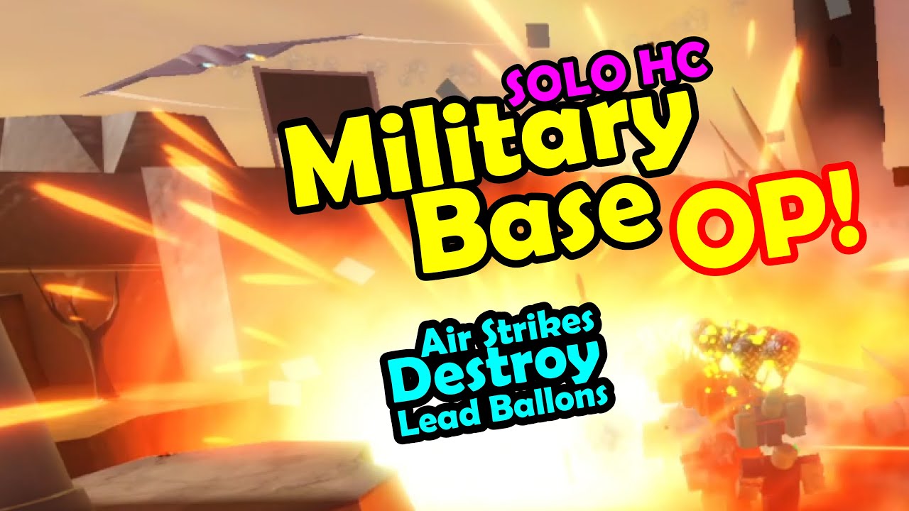 TDS SOLO HC Hardcore Military Base Rework tds - Tower Defense Simulator ...