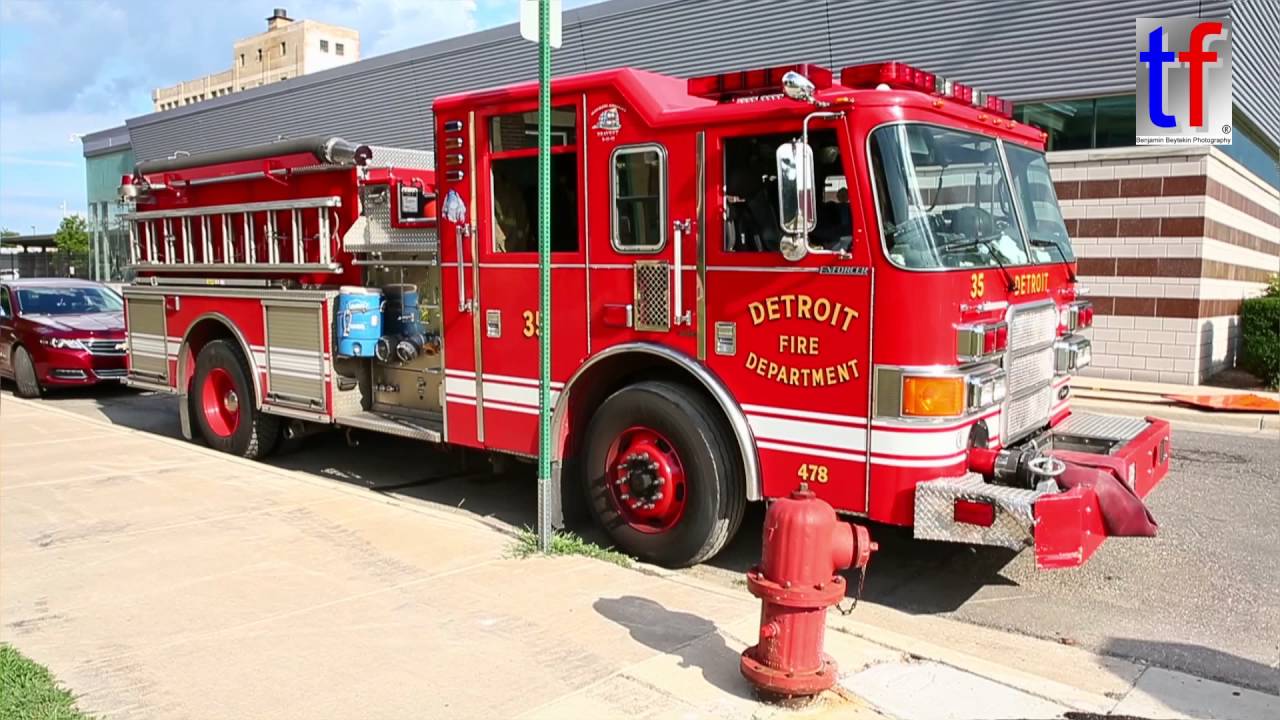 Detroit Fire Department: Pierce Enforcer, Engine 35, Walk Around, 08/12 ...
