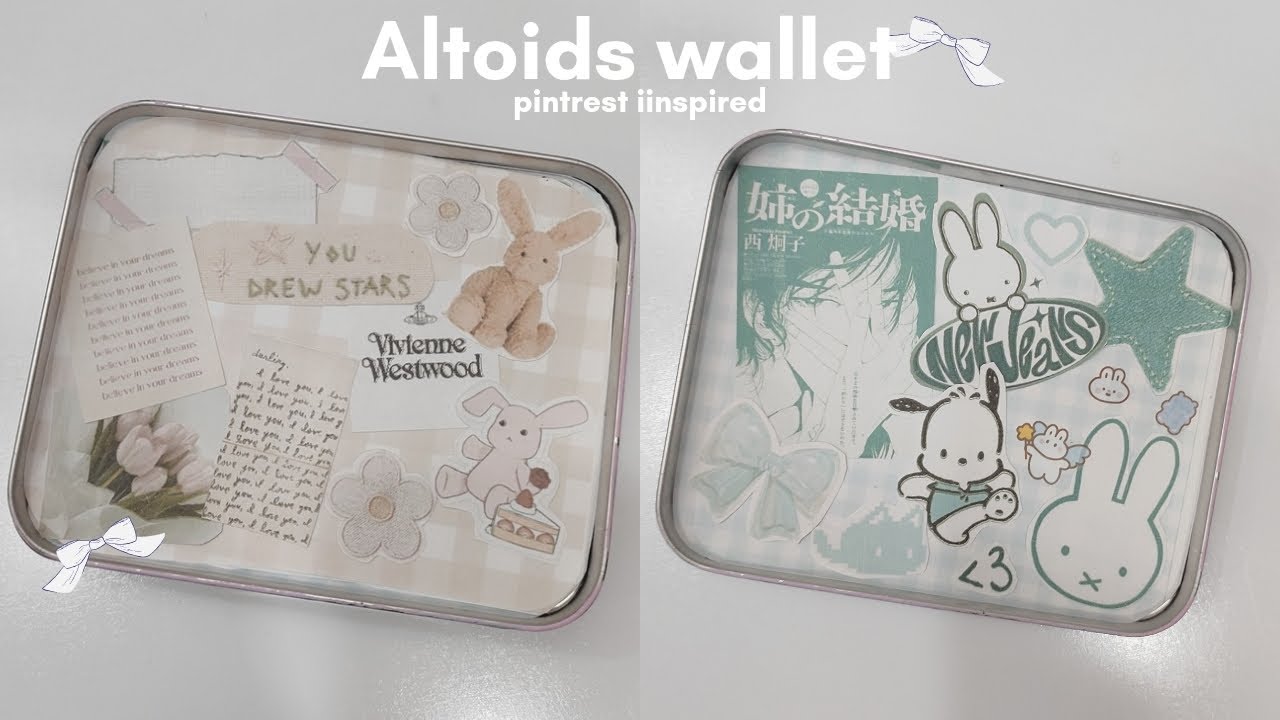 Altoids wallet 🌷☁ Diy altoids wallet ideas #pinterest #aesthetic # ...