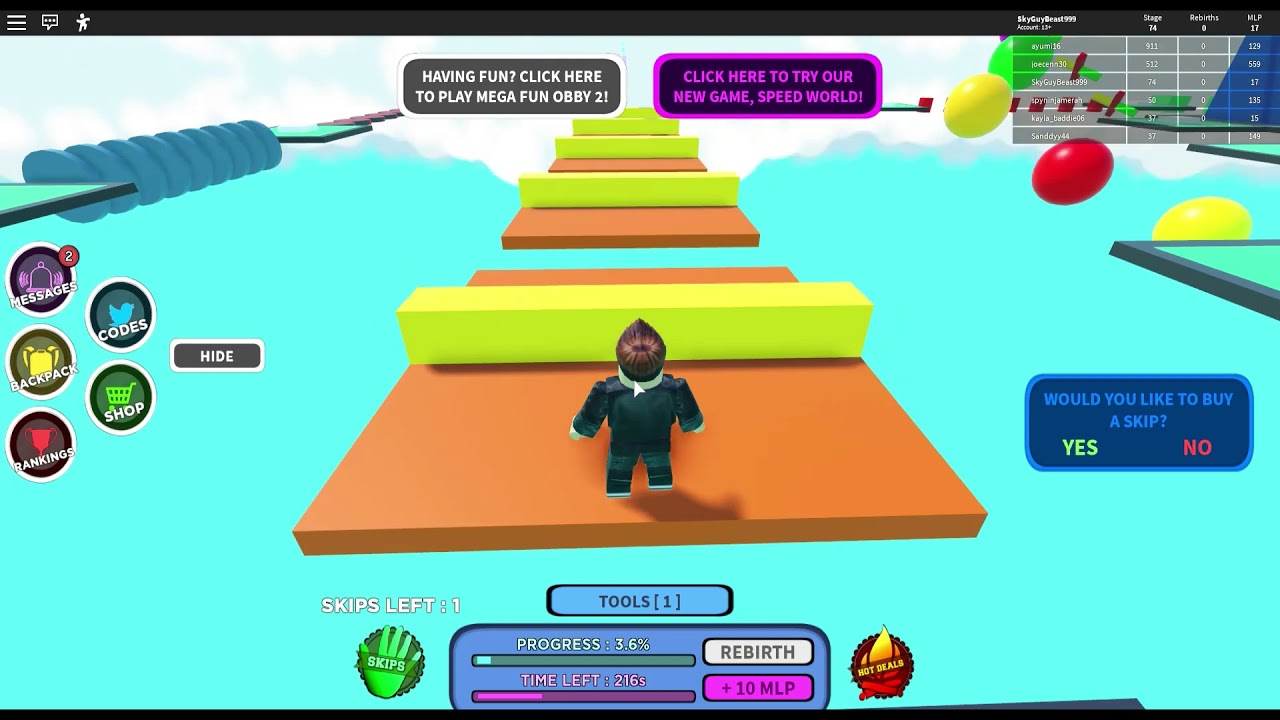 Mega Fun Obby 1 Awesomely Fun Youtube