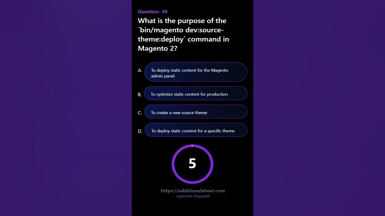What is the purpose of the bin magento dev source theme deploy command in Magento 2 - YouTube