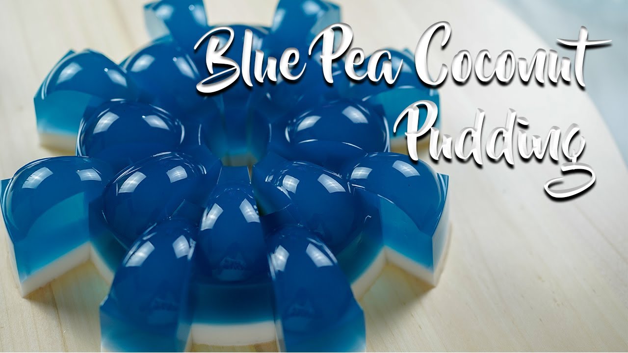 BUTTERFLY BLUE PEA COCONUT PUDDING | RESEP PUDING BUNGA TELANG KELAPA ...