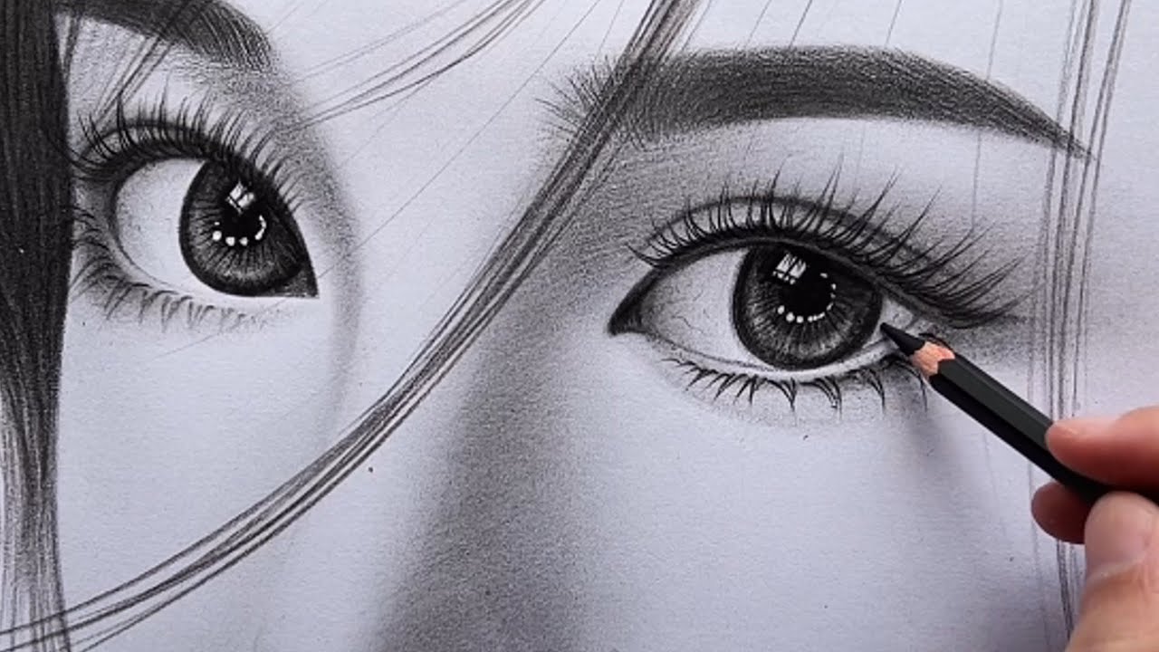 6 Minutes Learn to Draw Realistic Eye Step by Step for Beginners - YouTube