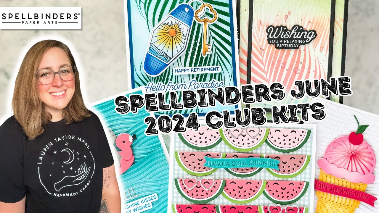 Spellbinders June 2024 Club Kits [5 Cards!] - YouTube