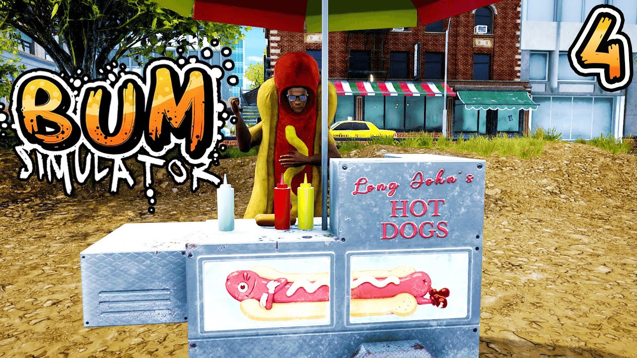 Bum Simulator PART 4 HOT DOG MAN N BEACH BUMS!!! - YouTube
