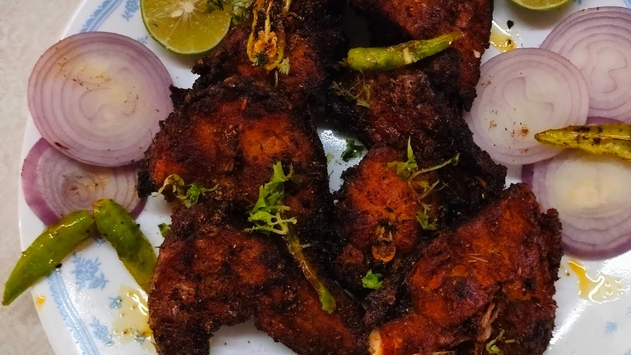 Sunday special fish fry 🤤 yummy 😋 spicy 🥵 simple and tasty delicious ...