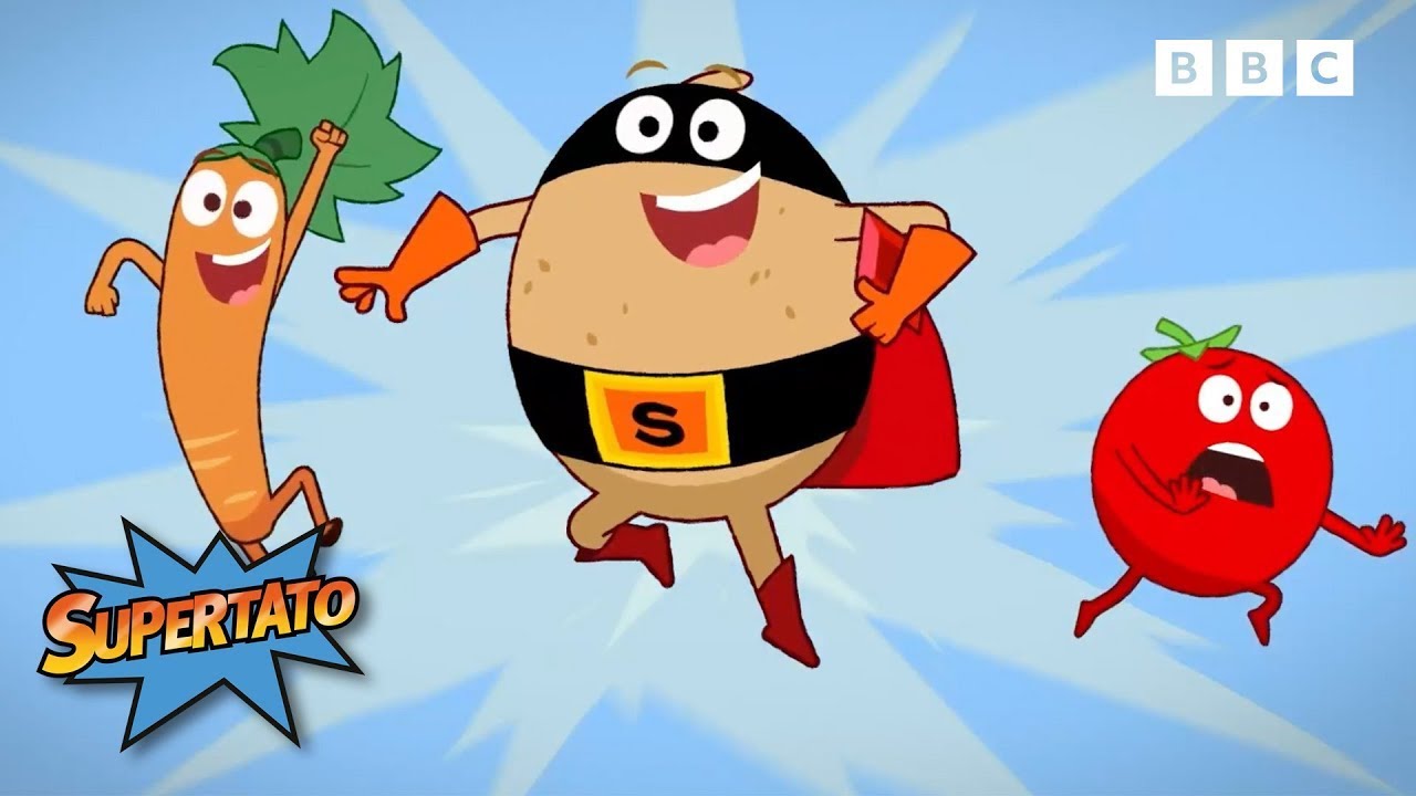 Tin can games & MORE adventures! | Supertato | Supertato Official - YouTube