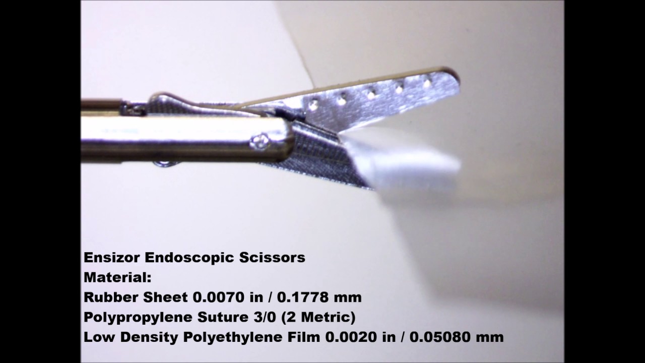 Slater Endoscopy Ensizor® Endoscopic Scissors Cutting Comparison Study ...