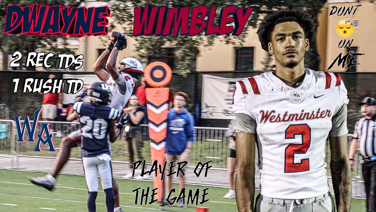 😴🏈🔥 Don't Sleep On Me Player Of The Game Spotlight Dwayne Wimbley ...