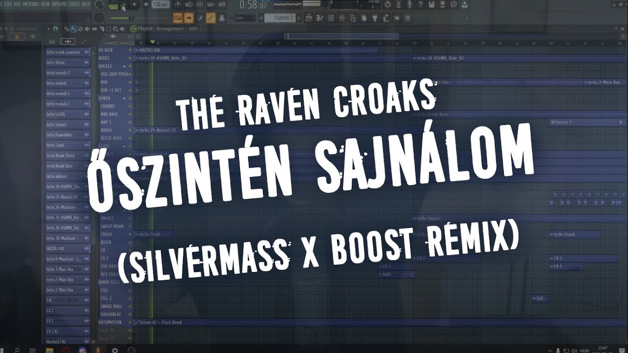 The Raven Croaks - Őszintén Sajnálom (SilverMass x B00ST Remix) - YouTube