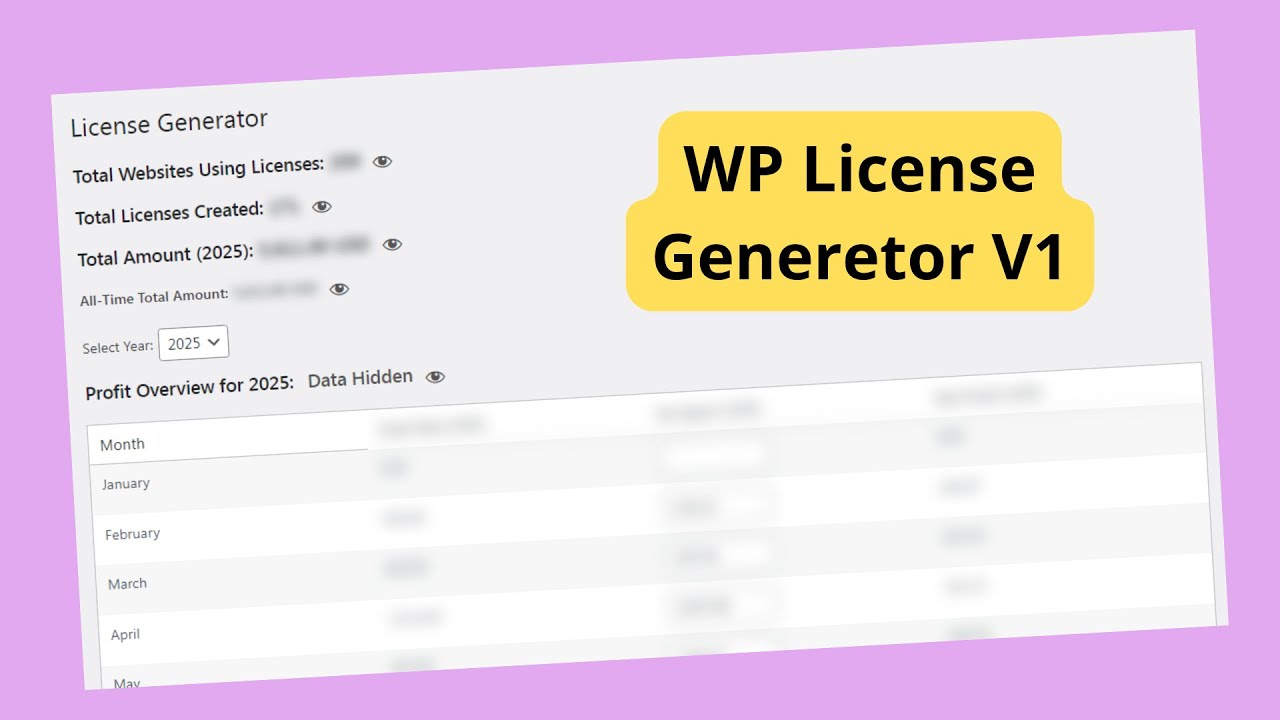 WordPress License Generator Plugin – Full Demo & Features - YouTube
