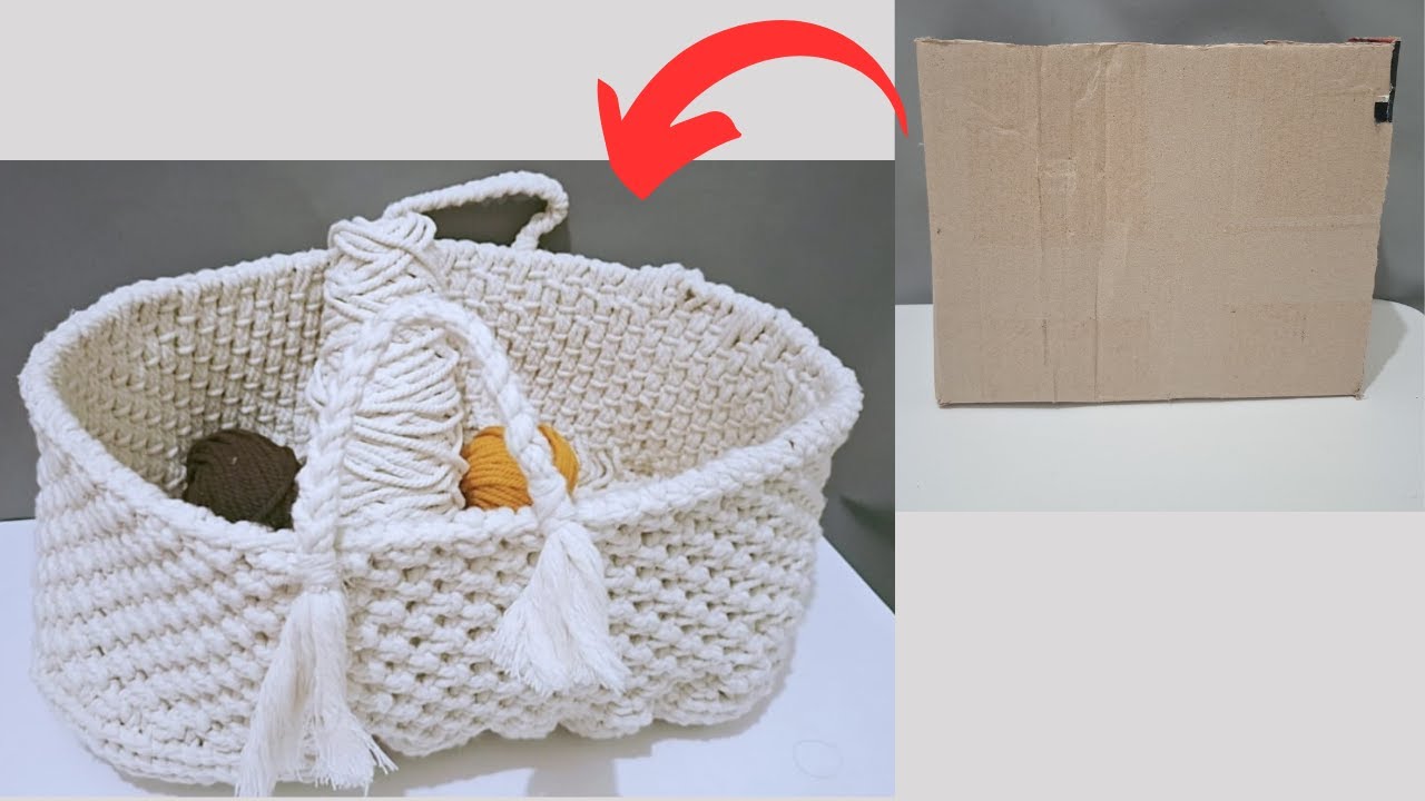 Say Goodbye to Cardboard: Beautiful Macrame Baskets for an Organized ...