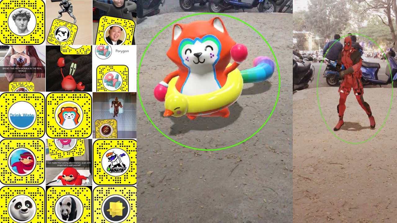 AR characters??! On Snapchat?!! - YouTube