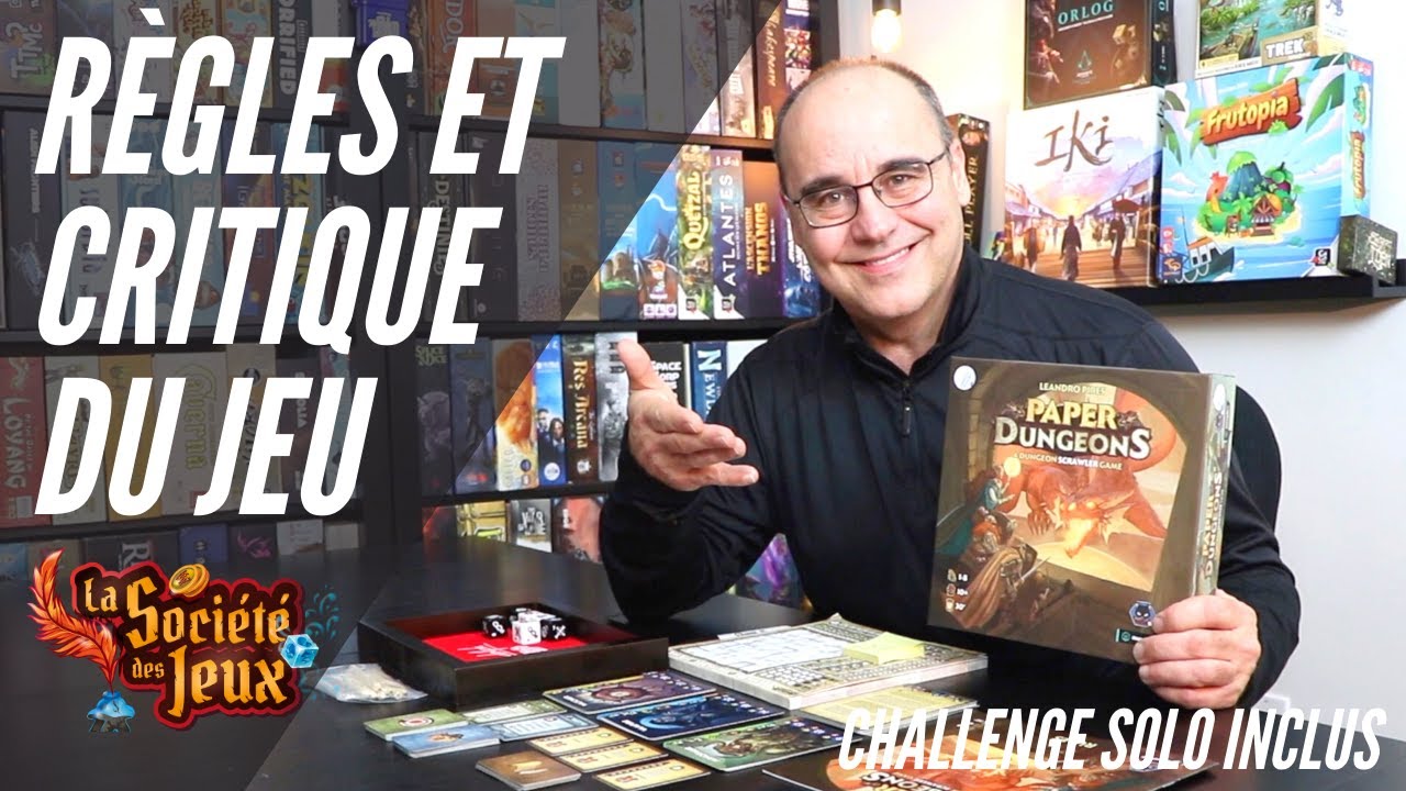 Comment jouer à PAPER DUNGEONS le roll & write - YouTube