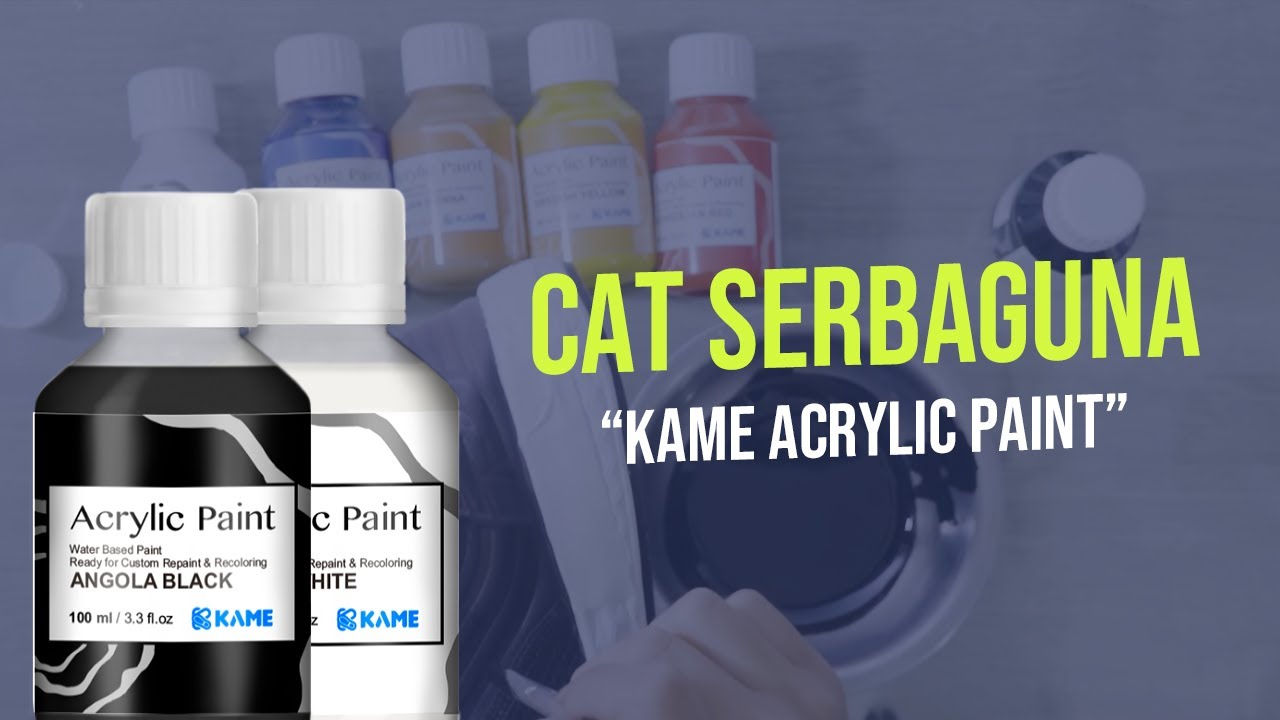 CARA REPAINT SOLE SEPATU | KAME ACRYLIC PAINT - YouTube