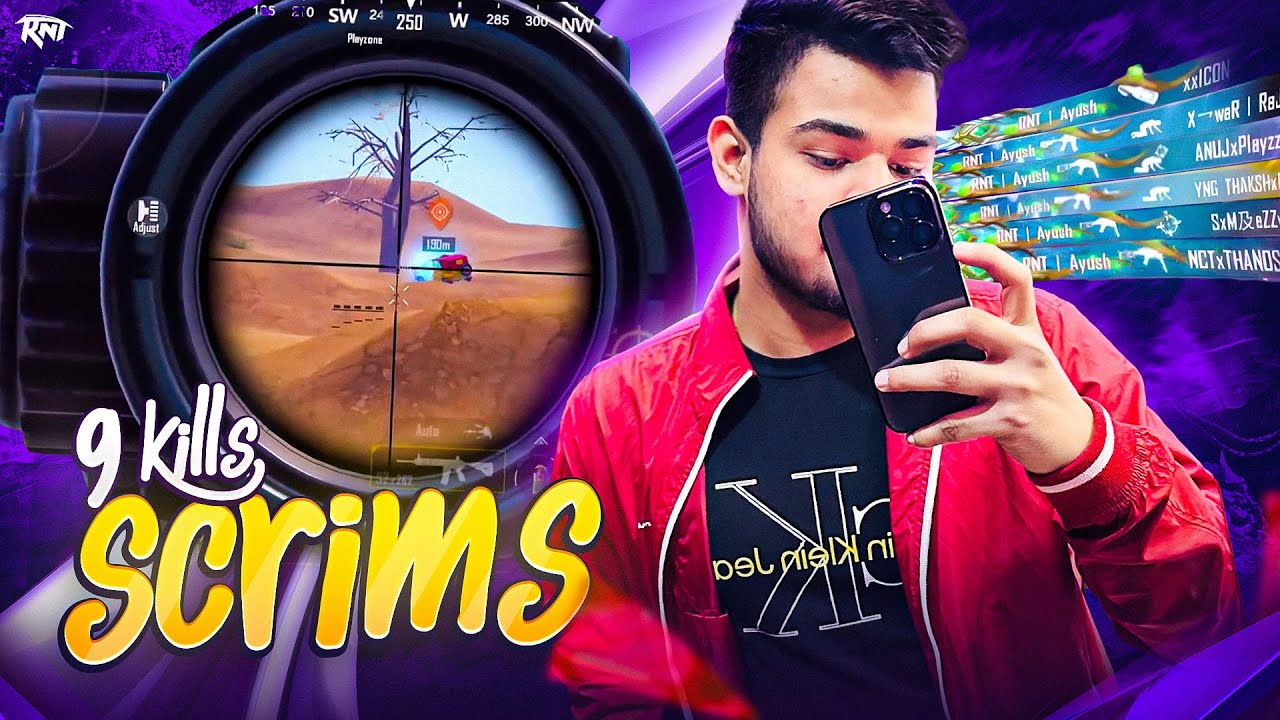 9 FRAGS IN SCRIMS WITH RNT ESPORTS 🔥 - YouTube