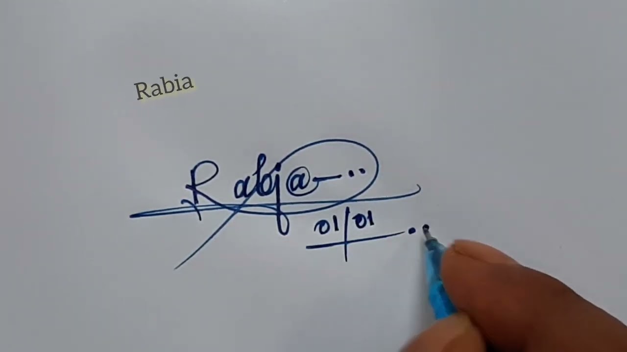 Rabi Name Signature