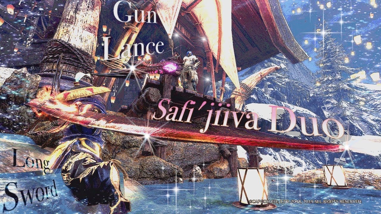MHW:IB Safi'jiiva duo Gun lance wide ️ long sword ムフェト・ジーヴァペア1撃 ガンランス視点 ...