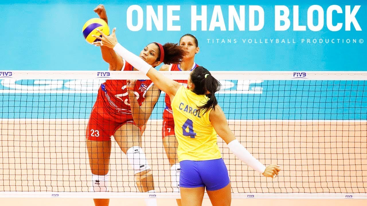 Top 20 Best One Hand Block | Women's Volleyball Nations League 2018 ...