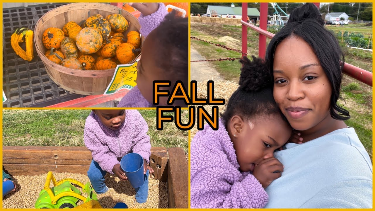 MOMMY AND ME Pumpkin Patch Vlog - YouTube