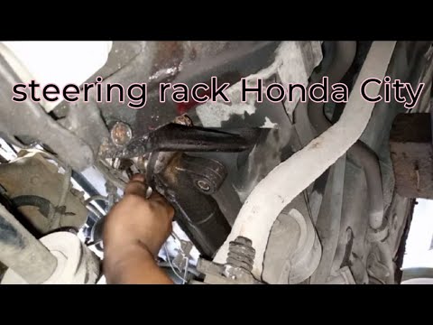 Pulling out Honda City Steering Rack Assembly - YouTube