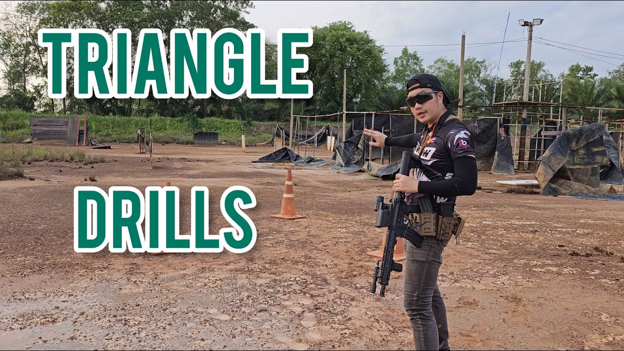 Triangle drills // Moving around เคลื่อนที่ยิงแบบ 3 เหลี่ยม - YouTube