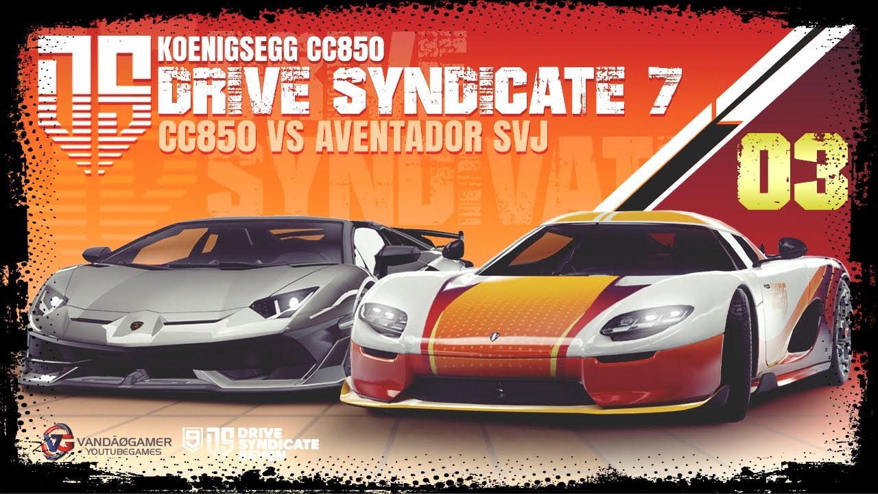 ASPHALT 9 DRIVE SYNDICATE 7 KOENIGSEGG CC850 VS AVENTADOR SVJ/ #03 - YouTube