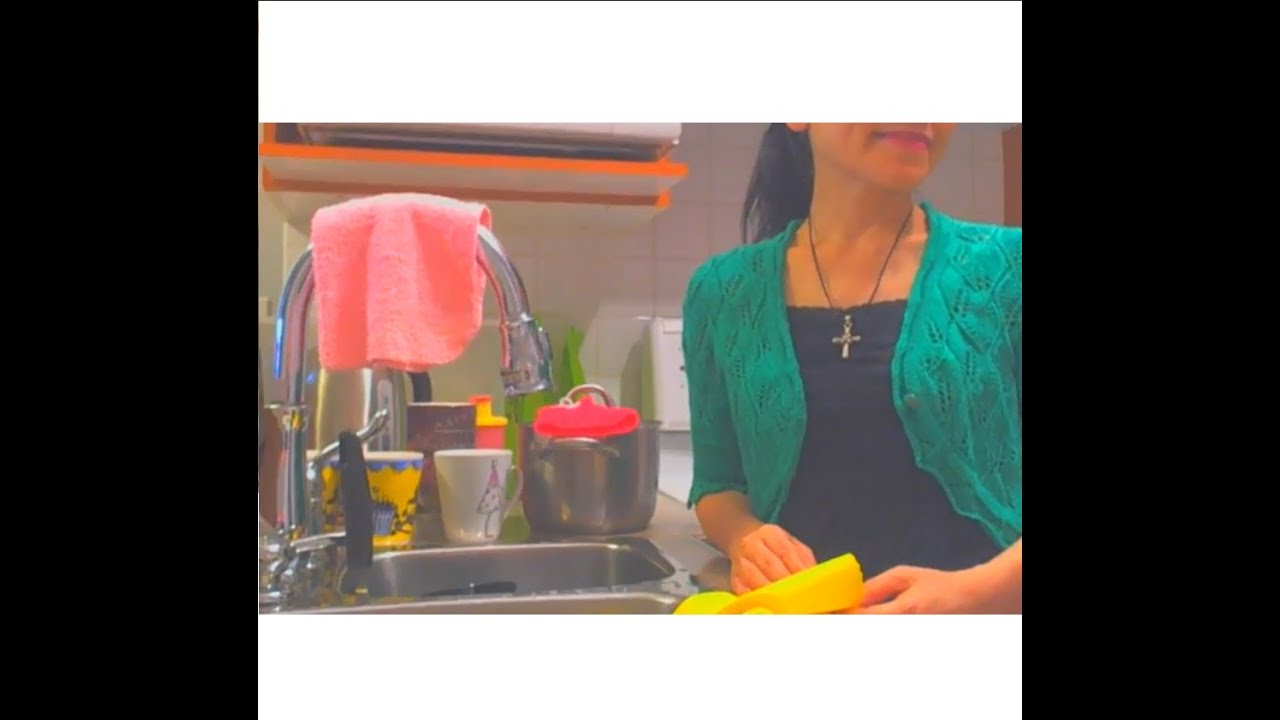 (asmr) washing dishes plus whistling sounds throughout the video - YouTube