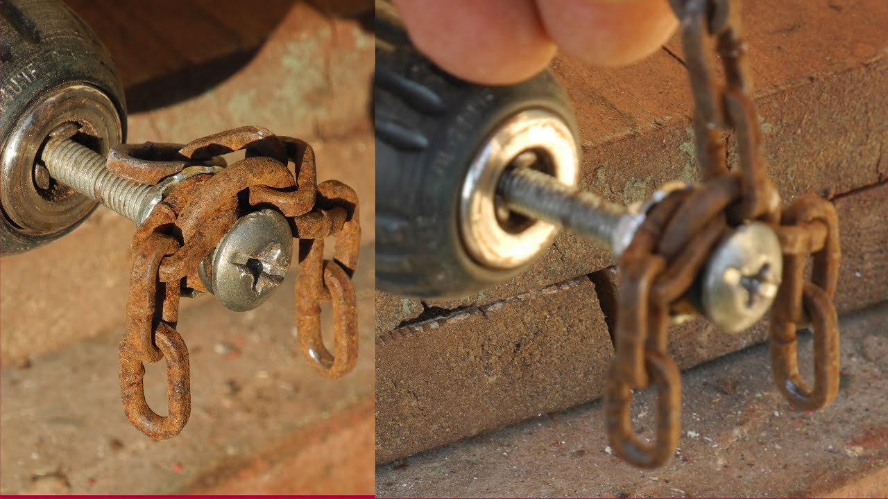 How made Rotary Chain Blaster Paint and Rust removal To - YouTube