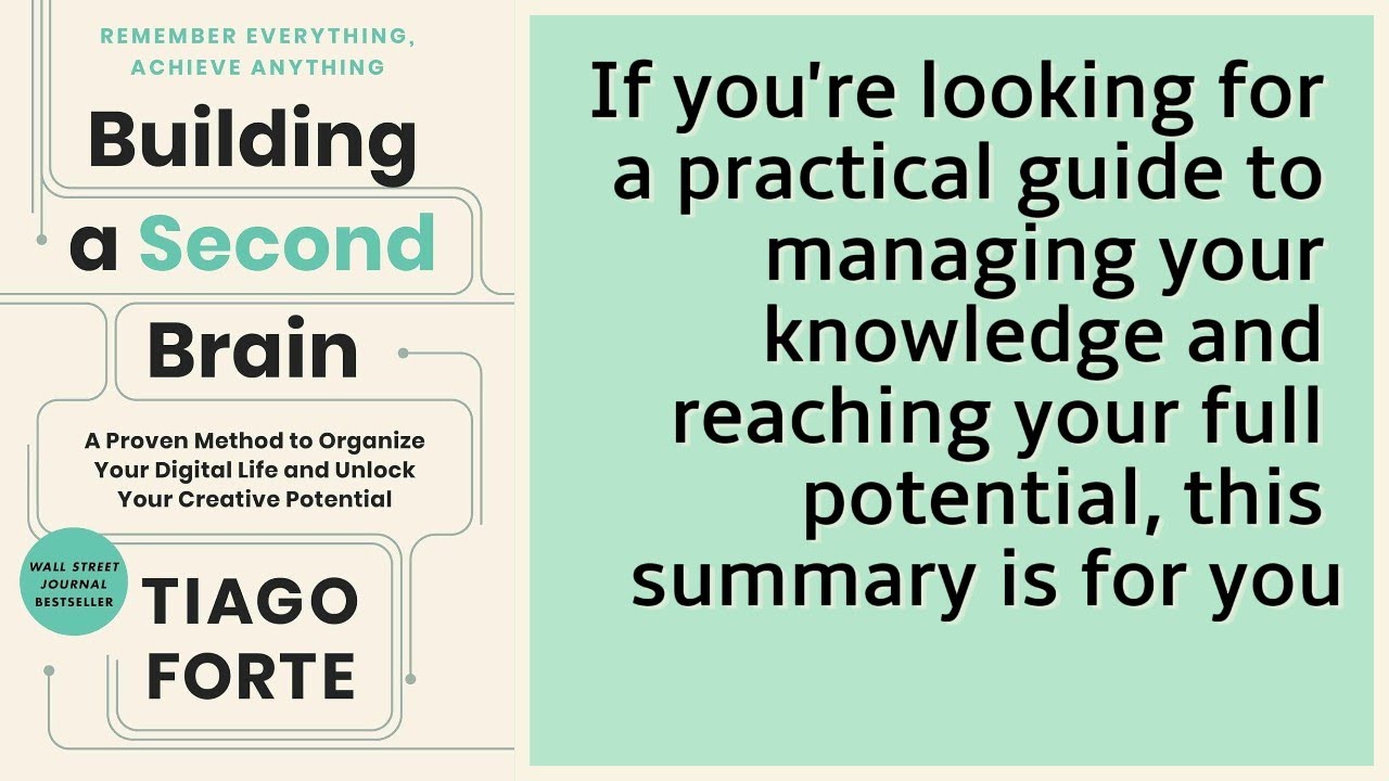 Building a Second Brain by Tiago Forte: A Summary - YouTube